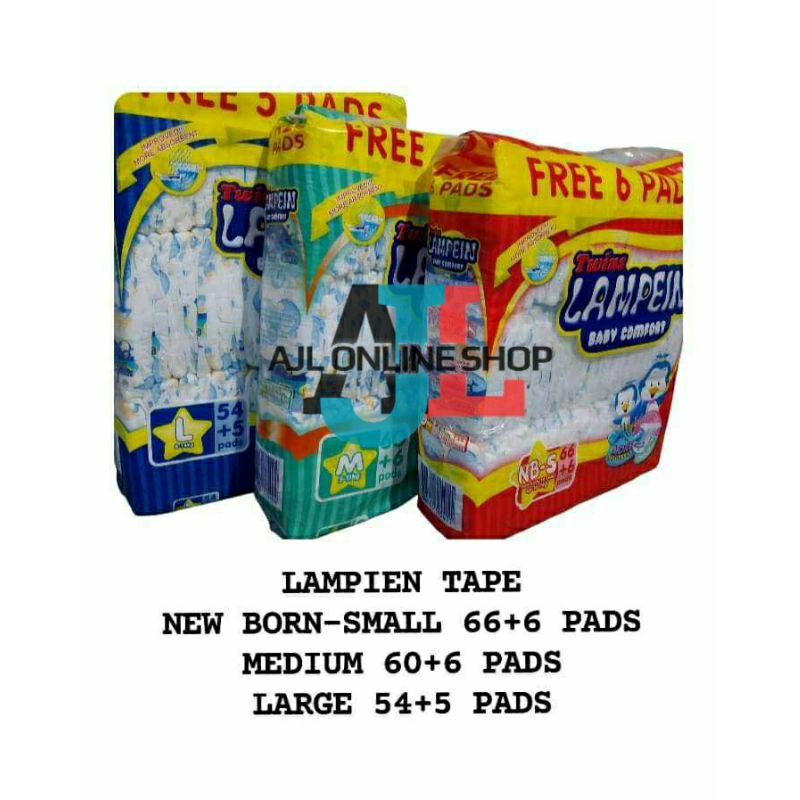 LAMPIEN JUMBO PACK (SMALL-MEDIUM-LARGE) | Shopee Philippines