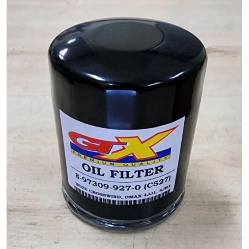 GTX OIL FILTER 8-97309-927-0 C-527 ISUZU CROSSWIND, DMAX 4JJ1, 4JH1 ...