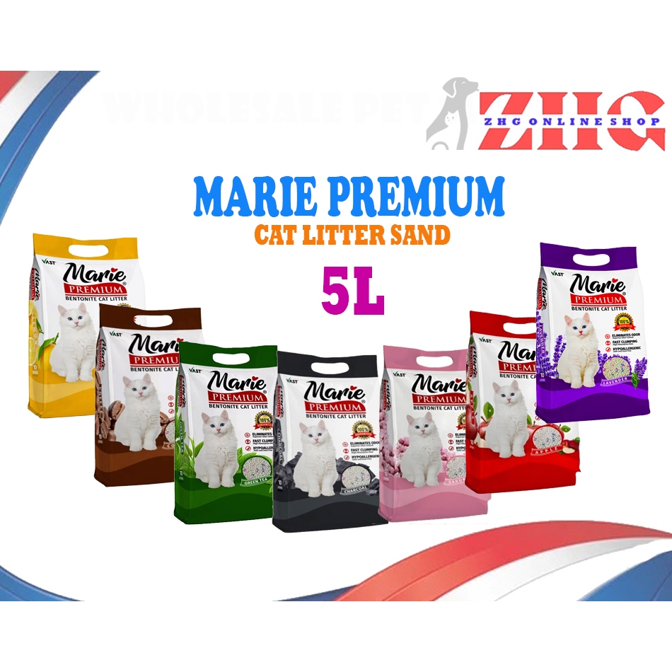 ZHG. MARIE Premium Cat Sand | 5L (4kg) | Shopee Philippines