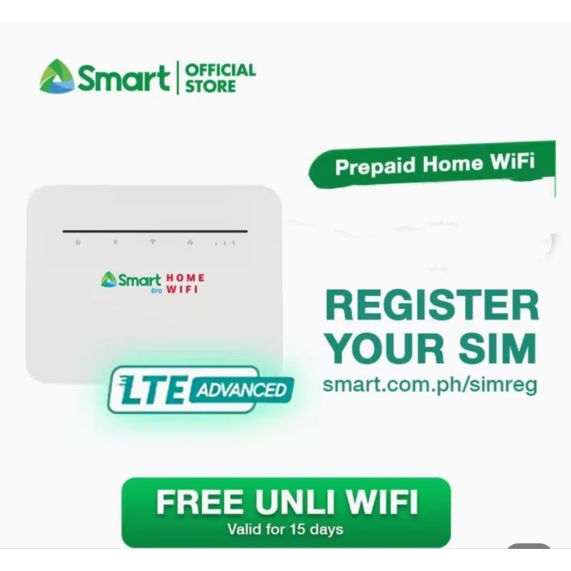 Smart Bro Prepaid Home WIFI LTE(BOOSTEVEN R291) with FREE 15days DATA | Shopee Philippines