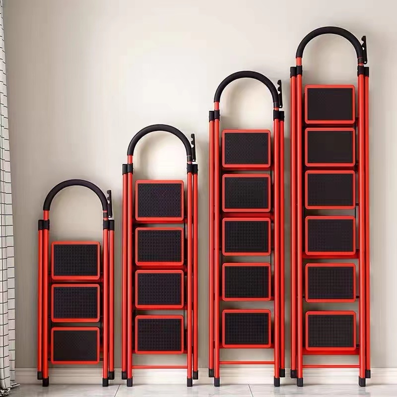 3/4/5/6/Ladder Family Indoor Foldable Pedals Steel Pipes Telescopic ...