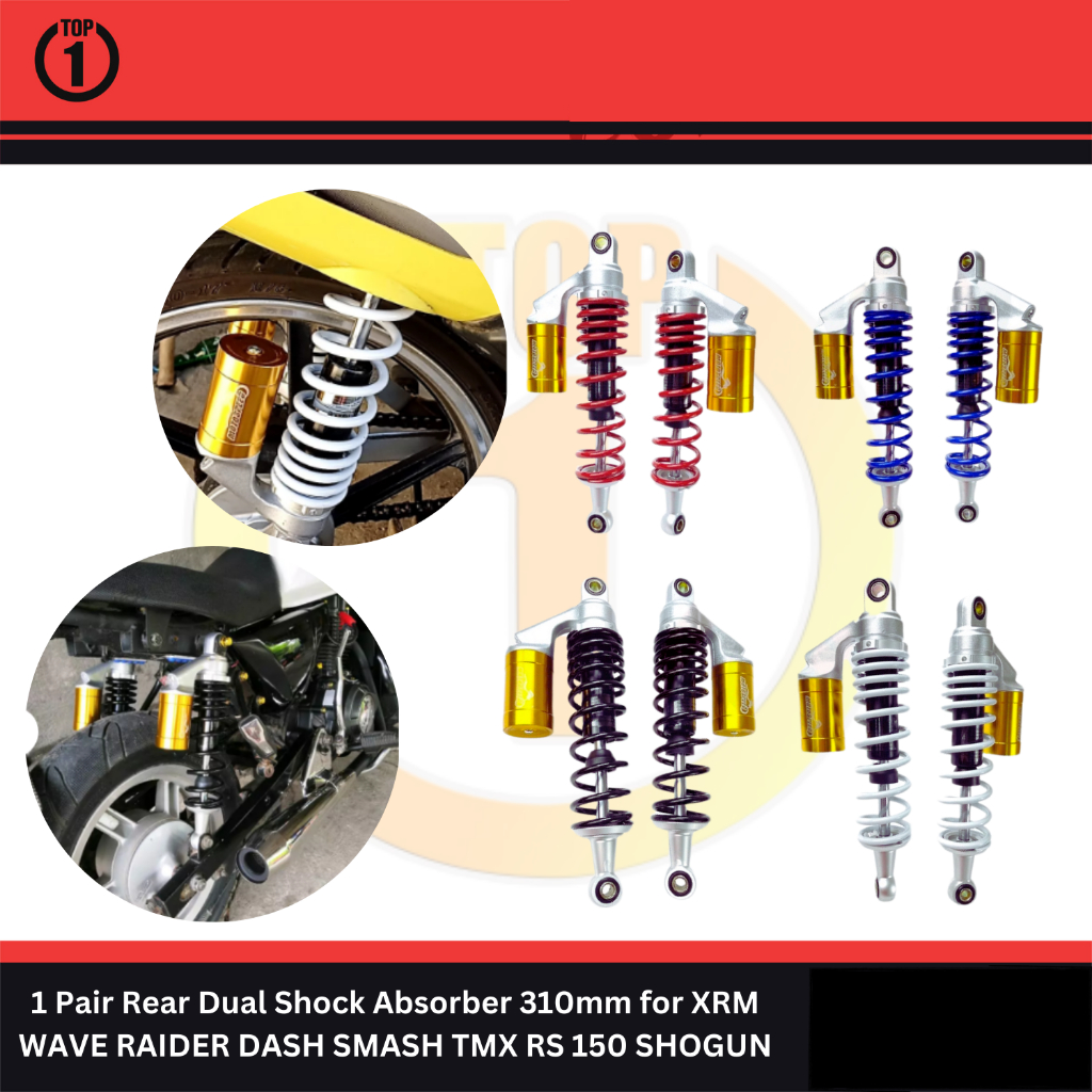 Top1 PH 1setDual Shock Absorber 310mm with Gas Tank for XRM WAVE RAIDER ...
