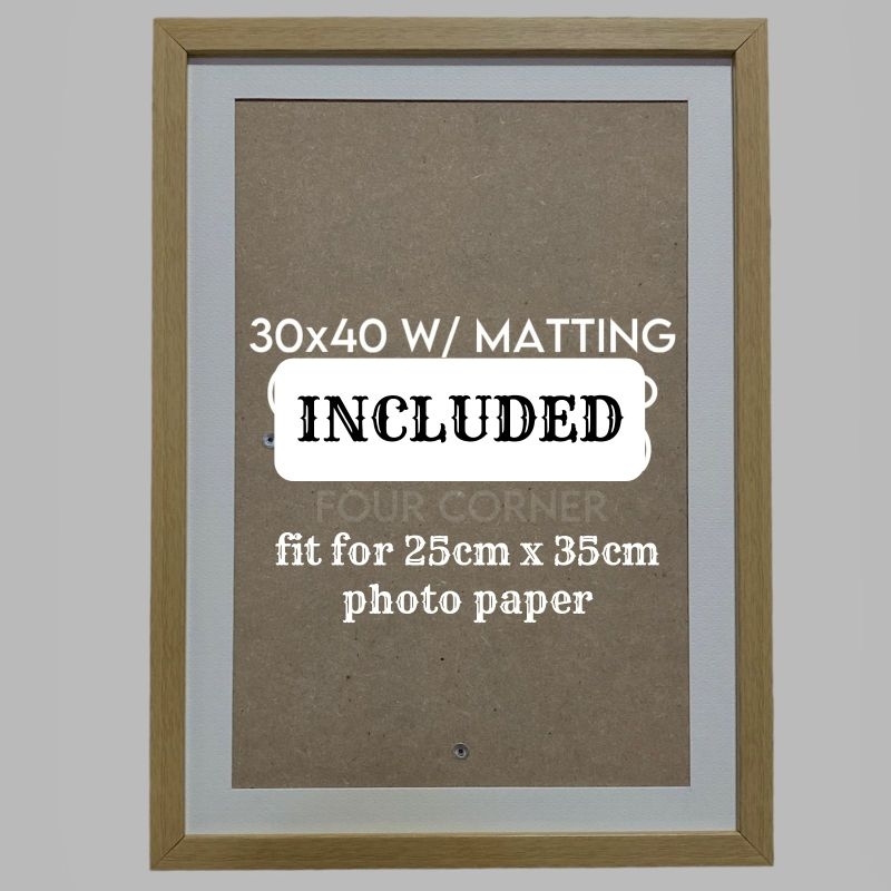 30x40cm Matting included, glass photo frame | Shopee Philippines