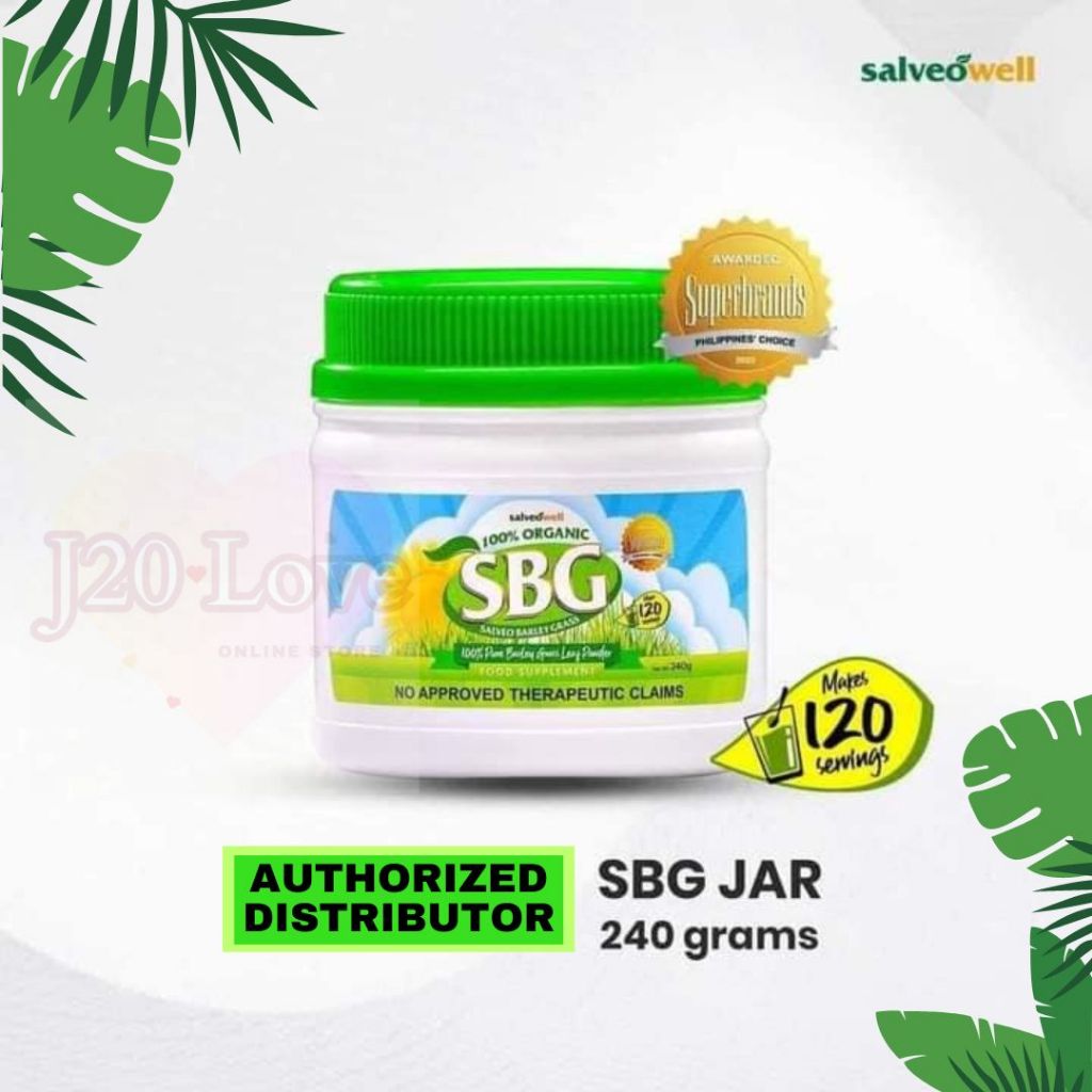 SBG Barley Grass Powder in JAR 240 grams | Salveo Juice Powder (100% ...