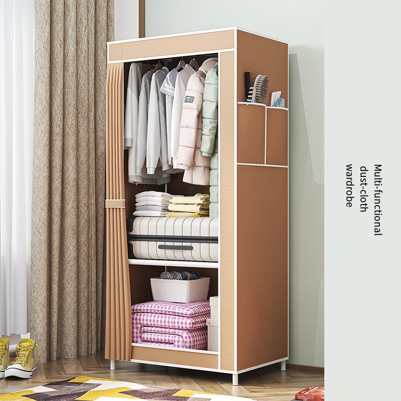 COD Fashion Zipper Wardrobe Clothes Storage Multifunctional Simple ...