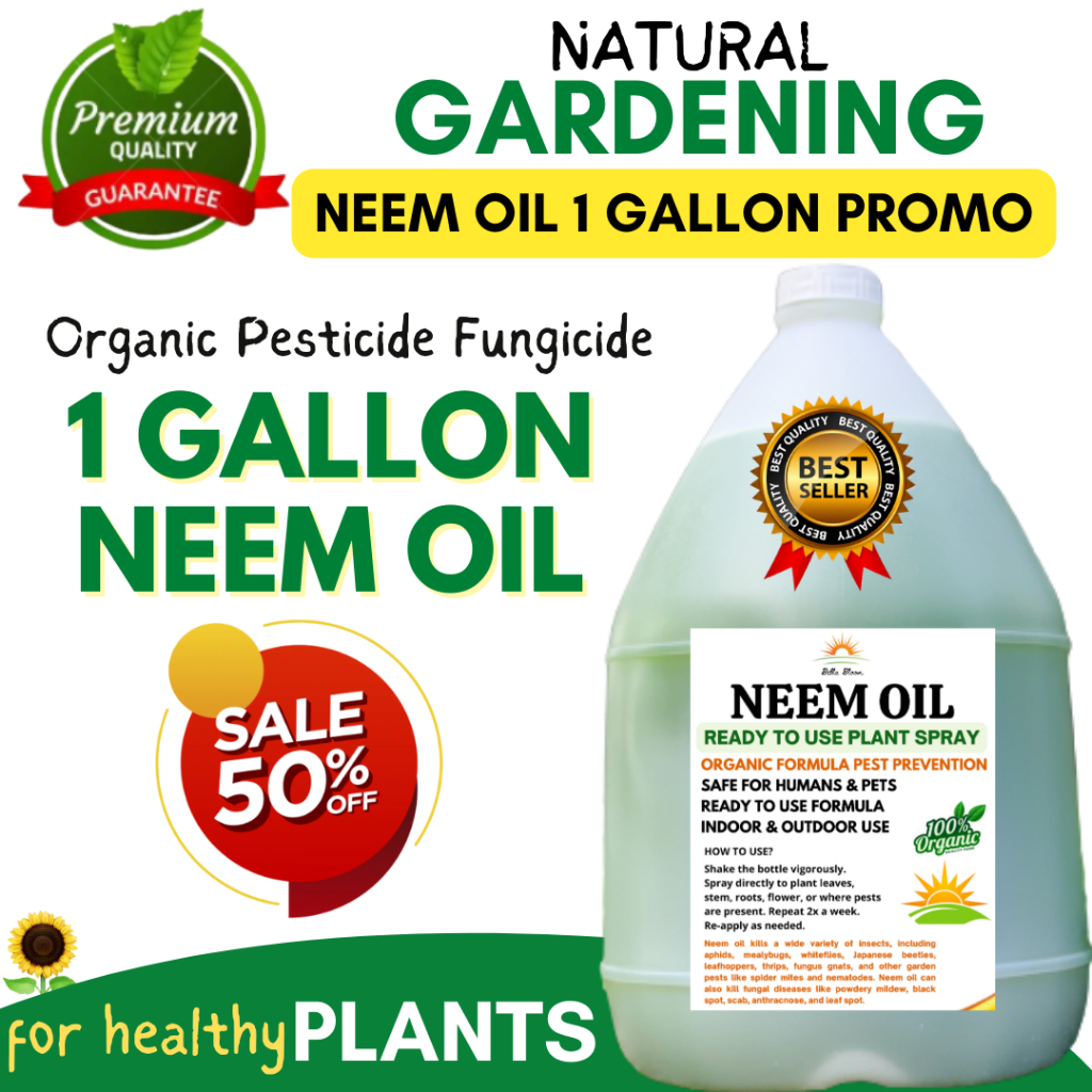 1 Gallon Organic Neem Oil For Plants Ready To Use Organic Neem Oil ...