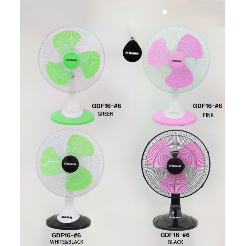JIMS ELECTRIC FAN GERMANI HIGH QUALITY DESK FAN ASSORTED COLOR GDF-16#6 ...