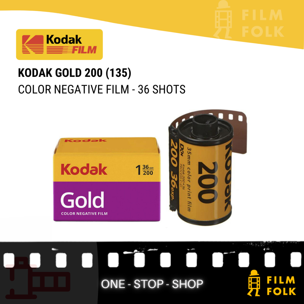 Kodak Gold 135 / 35mm Color Negative Film – 36 Exposures, Exp Apr 2027 ...