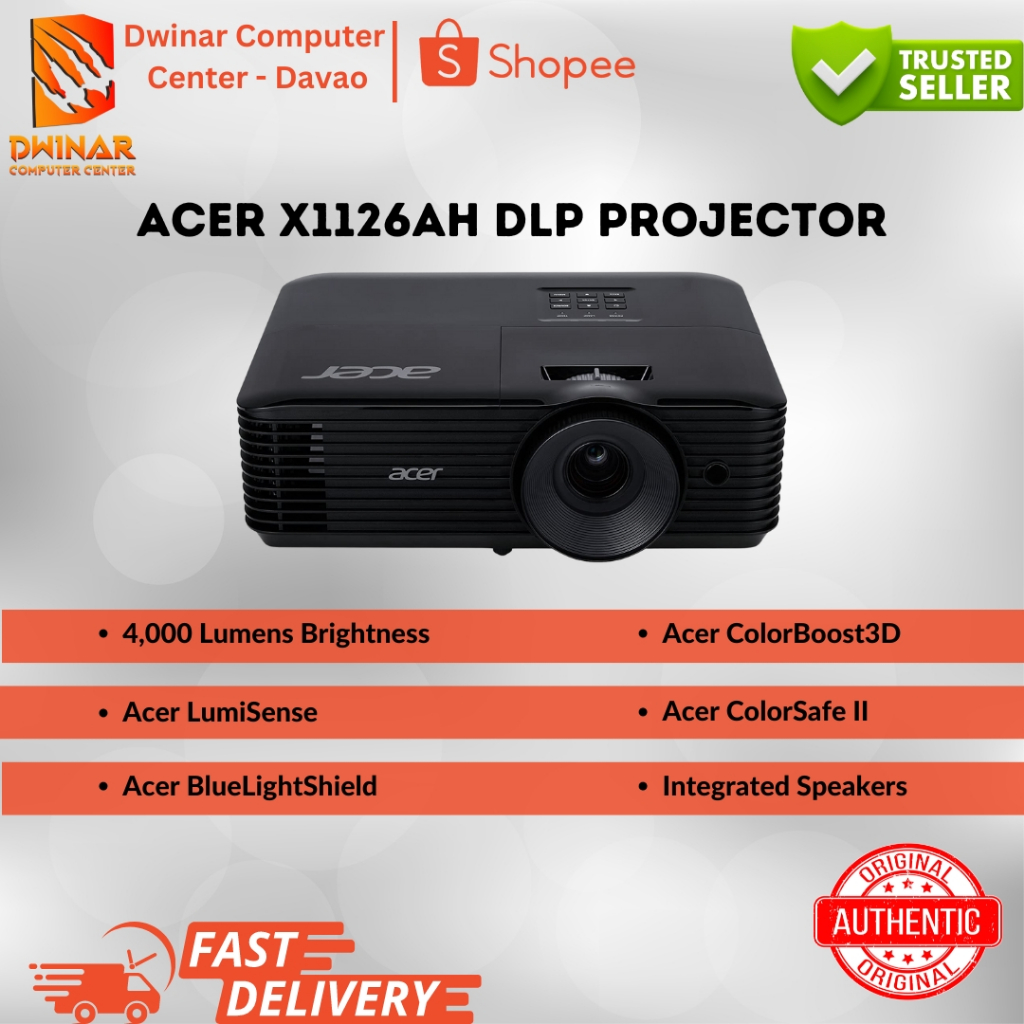 Acer Projector X1126AH DLP 4,000 ANSI Lumens w/o screen | Shopee ...
