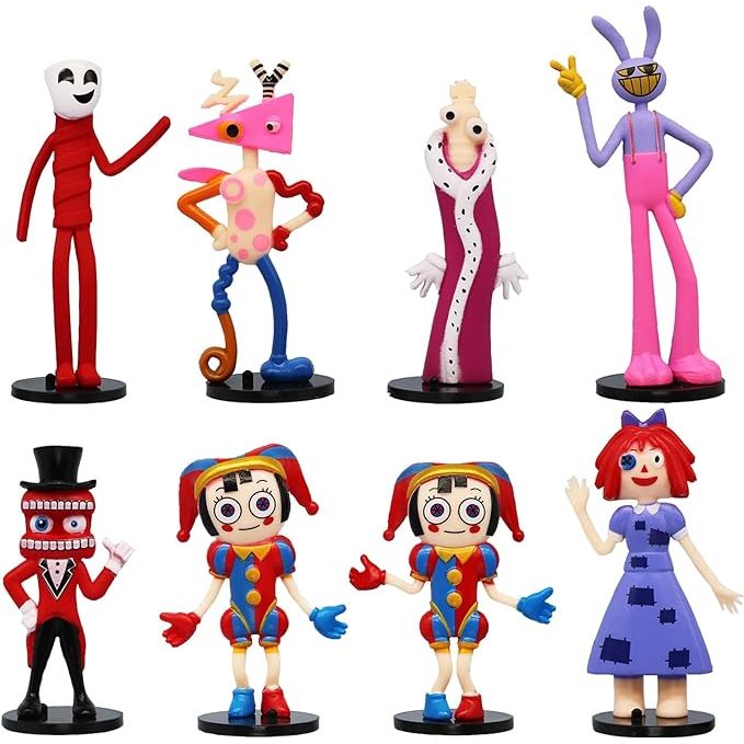 SET OF 8 The Amazing Digital Circus Figure Circus Scary Pomni Jax ...