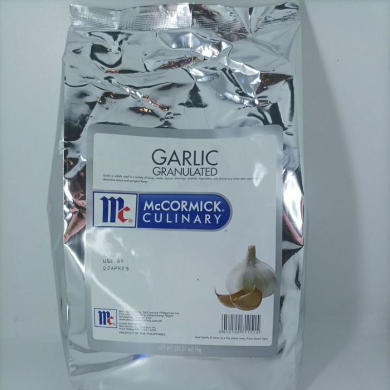McCormick Garlic Granulated 1kg | Shopee Philippines