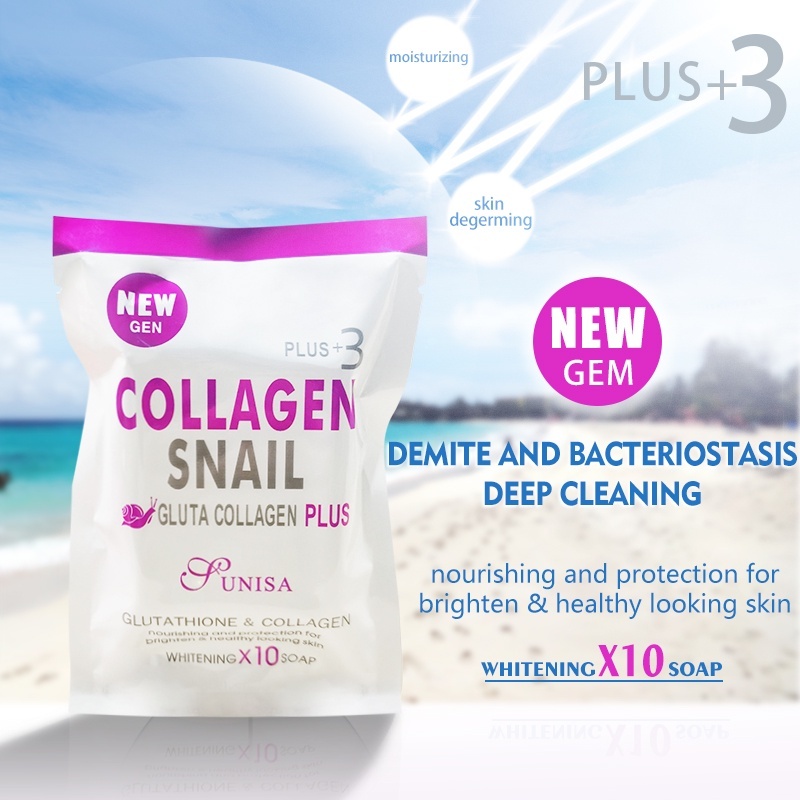 Original SUnisa SNAILWHITE Soap Snail White Gluta Collagen Whipp Soap ...