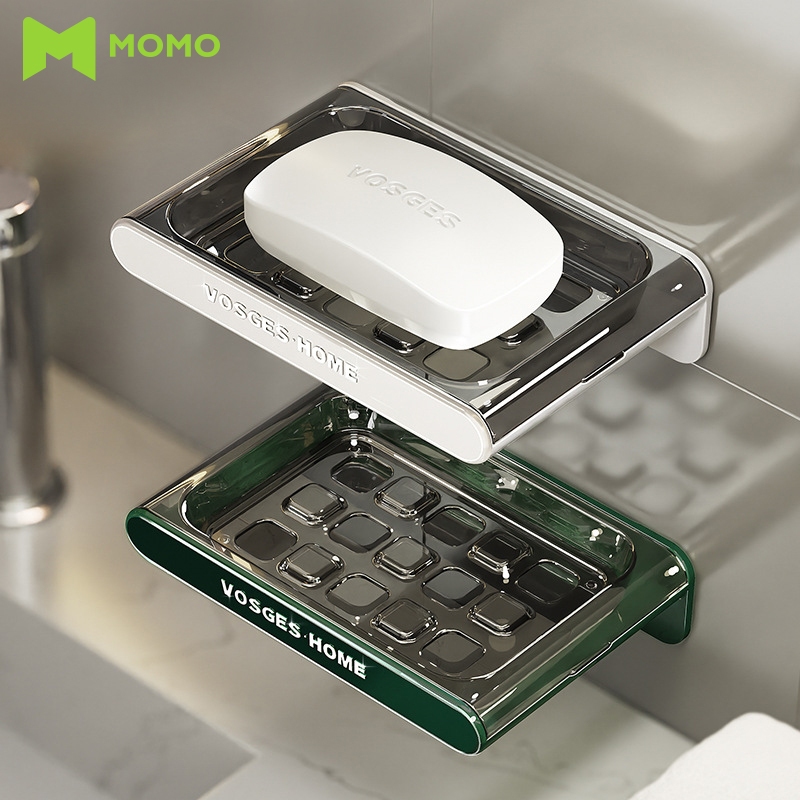 MOMO Hanging Bar Soap Holder with Self Draining Tray For Kitchen Sink ...