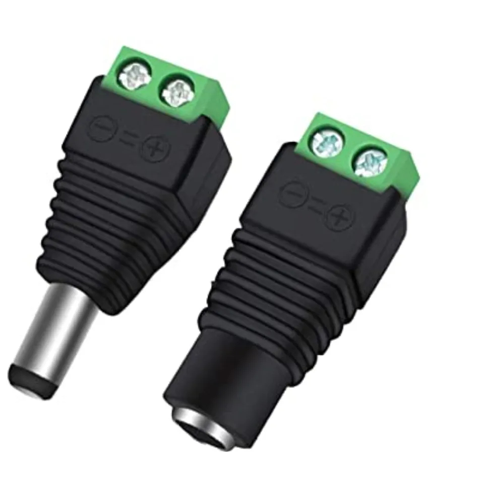 DC Power Male Female Balun Plug Connector CCTV DC Connector Power Jack ...