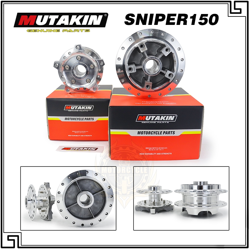 MUTAKIN Motorcycle Hub Set Yamaha Sniper 150/155 Front and Back ...