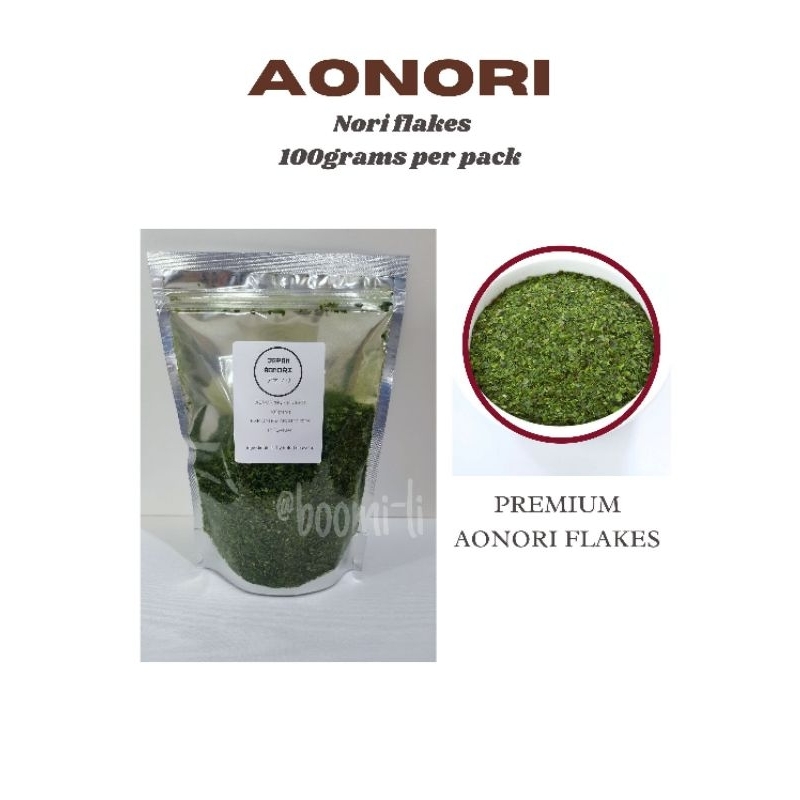 Premium Japan Aonori flakes, Nori powder, Takoyaki seaweed powder 100g per pack | Shopee Philippines