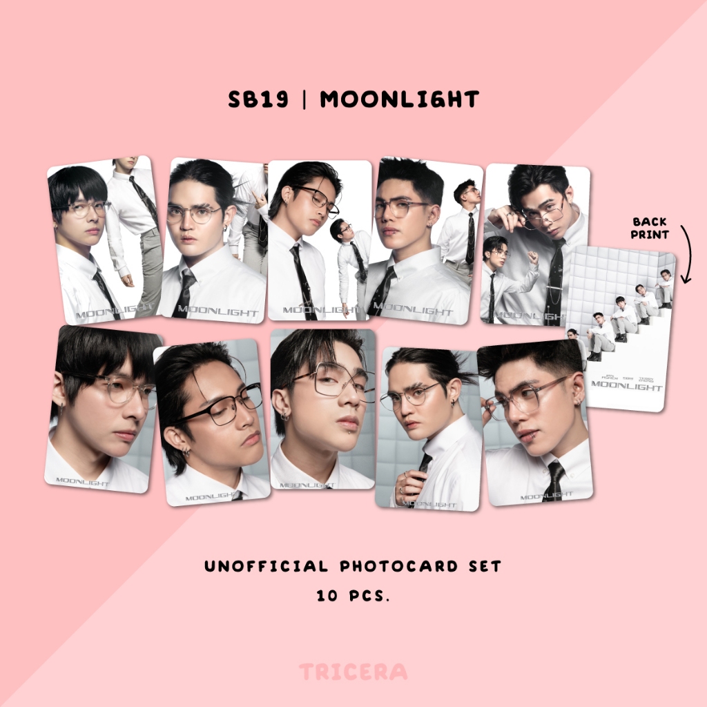 SB19 Unofficial Photocard Set - Moonlight - Holographic Rainbow ...