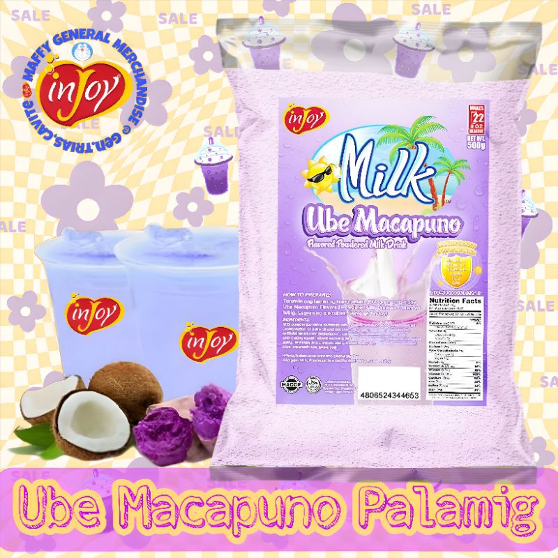 3.3 SALE !!!Injoy Milk Ube Macapuno ( SWEETENED) (palamig) 500gms ...