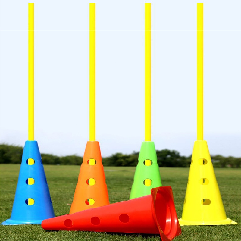 5pcs Plastic Agility Cones Football Training Pole Sport Traffic Sign ...