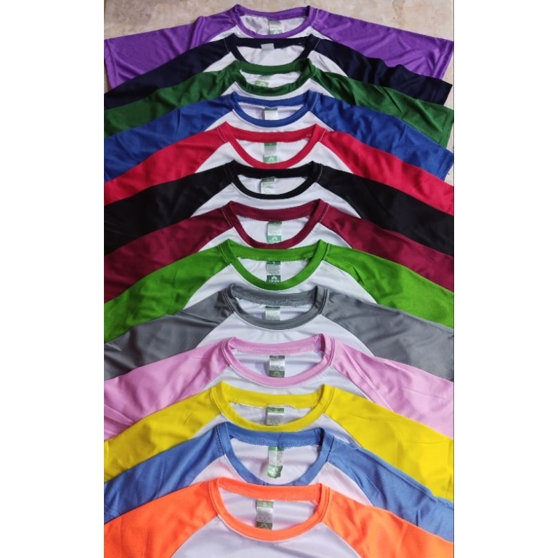 RAGLAN T/S ACTIVE SHORT Sleeve sports material unisex | Shopee Philippines