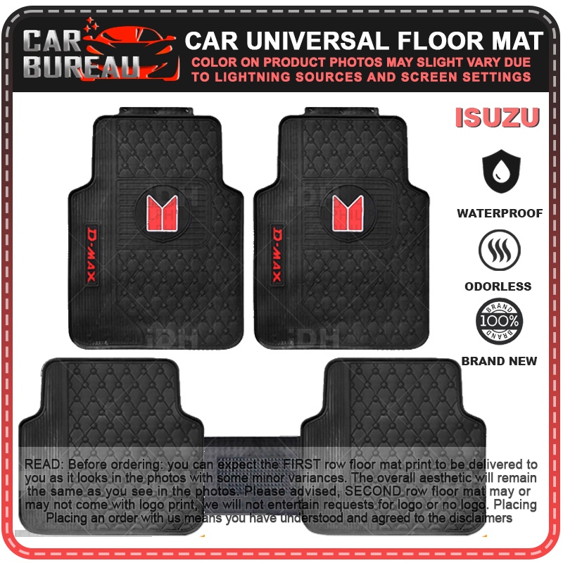ISUZU Universal Car Matting Universal Floor Mat Premium Rubber Mat - 7 ...
