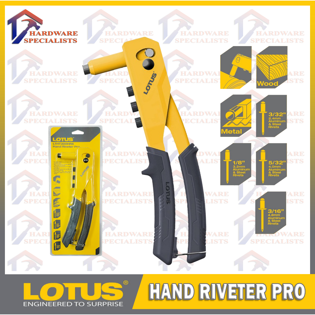 Lotus Hand Riveter PRO LTHT300HRX Original Authentic | Shopee Philippines