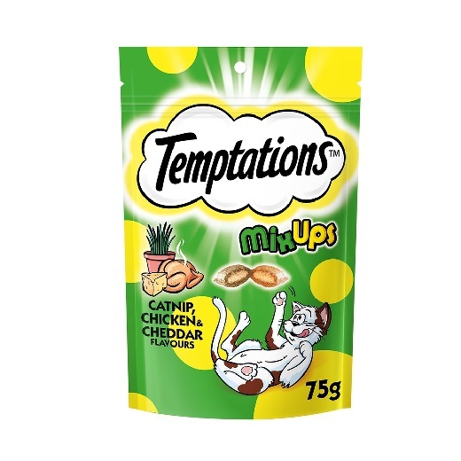 TEMPTATIONS Mix Up Chicken, Catnip and Cheddar Flavor 85g | Shopee ...