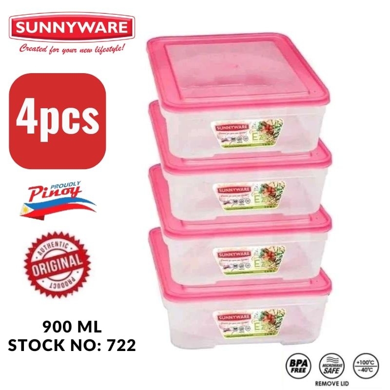4pcs sunnyware #722 900ml EZIfood saver | Shopee Philippines