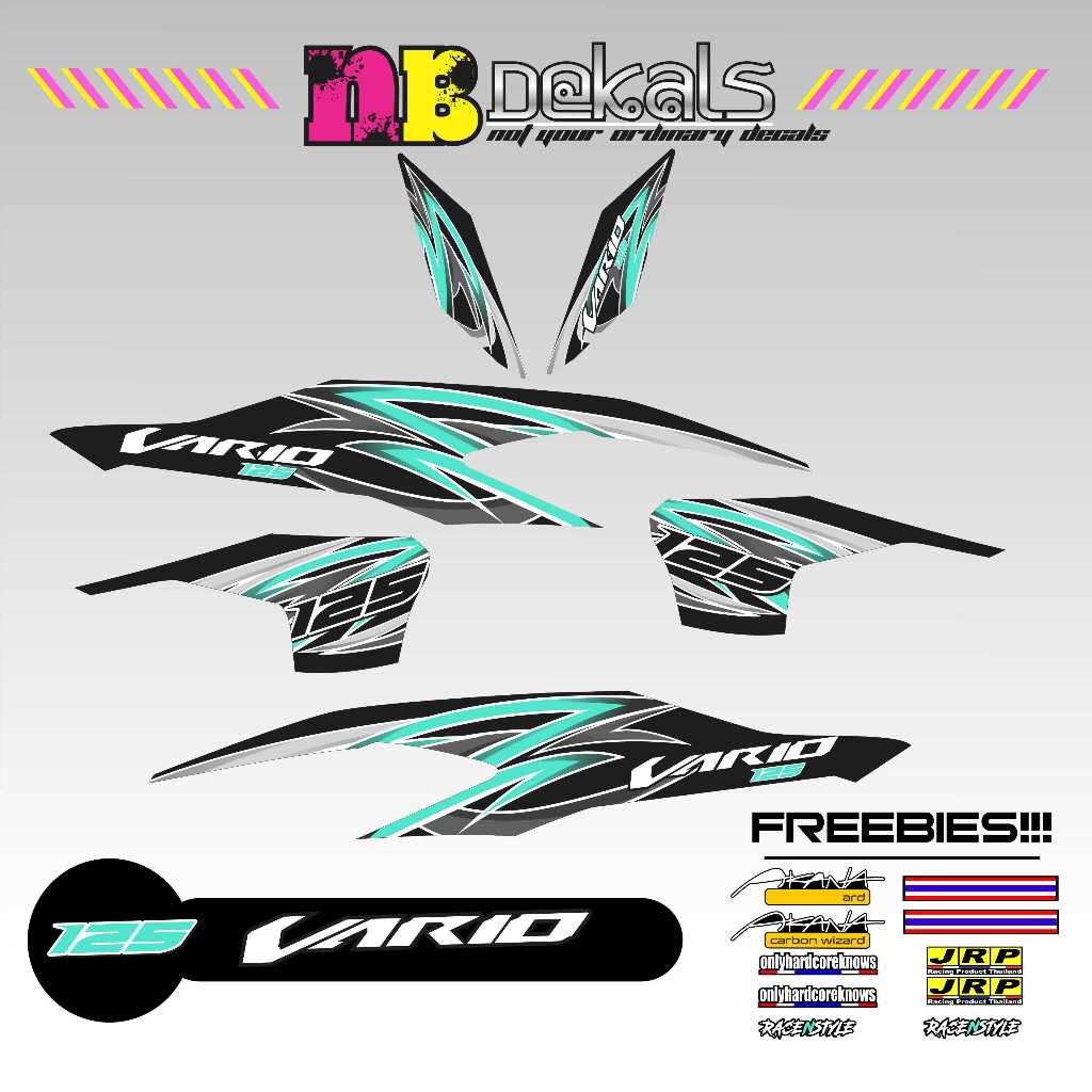 HONDA VARIO 125 V2/CLICK 125 NB DECALS DESIGN 2020 DECALS | Shopee ...