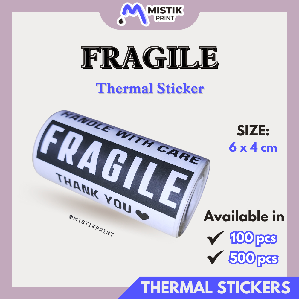 Fragile Packaging Thermal Sticker | Shopee Philippines