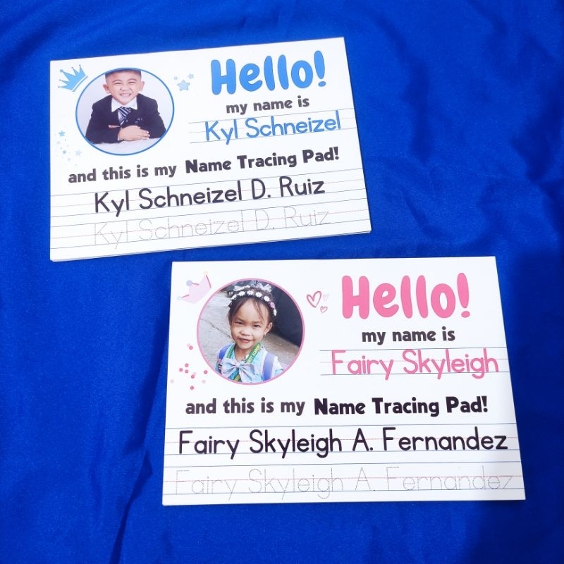 Personalized Name Tracing Pad A5 size 30-60sheets (not laminated ...