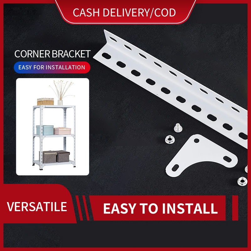 Slotted Angle Bar 1.3mm Stainless Steel DIY Shelf Accessories with Oval ...