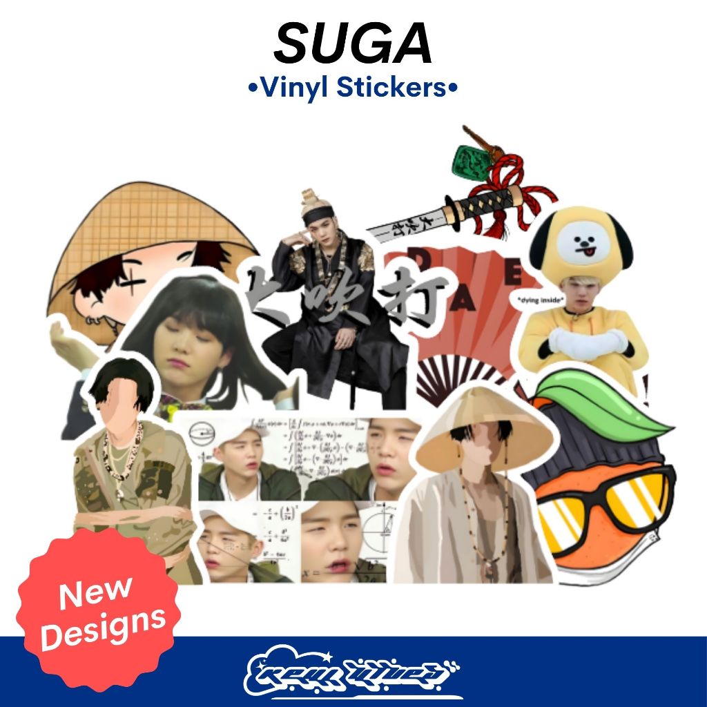 Suga Yoongi August D Daechwita BTS Bangtan Boys Sticker KPOP Vinyl ...