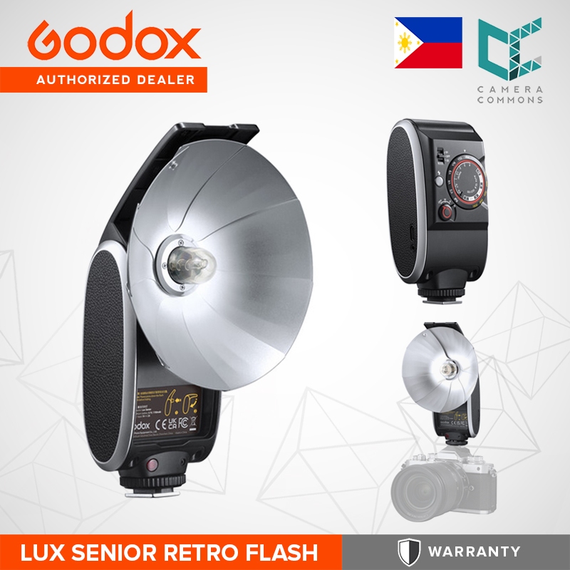 Godox Lux Senior Retro Camera Flash Small Mount On Camera | Shopee ...