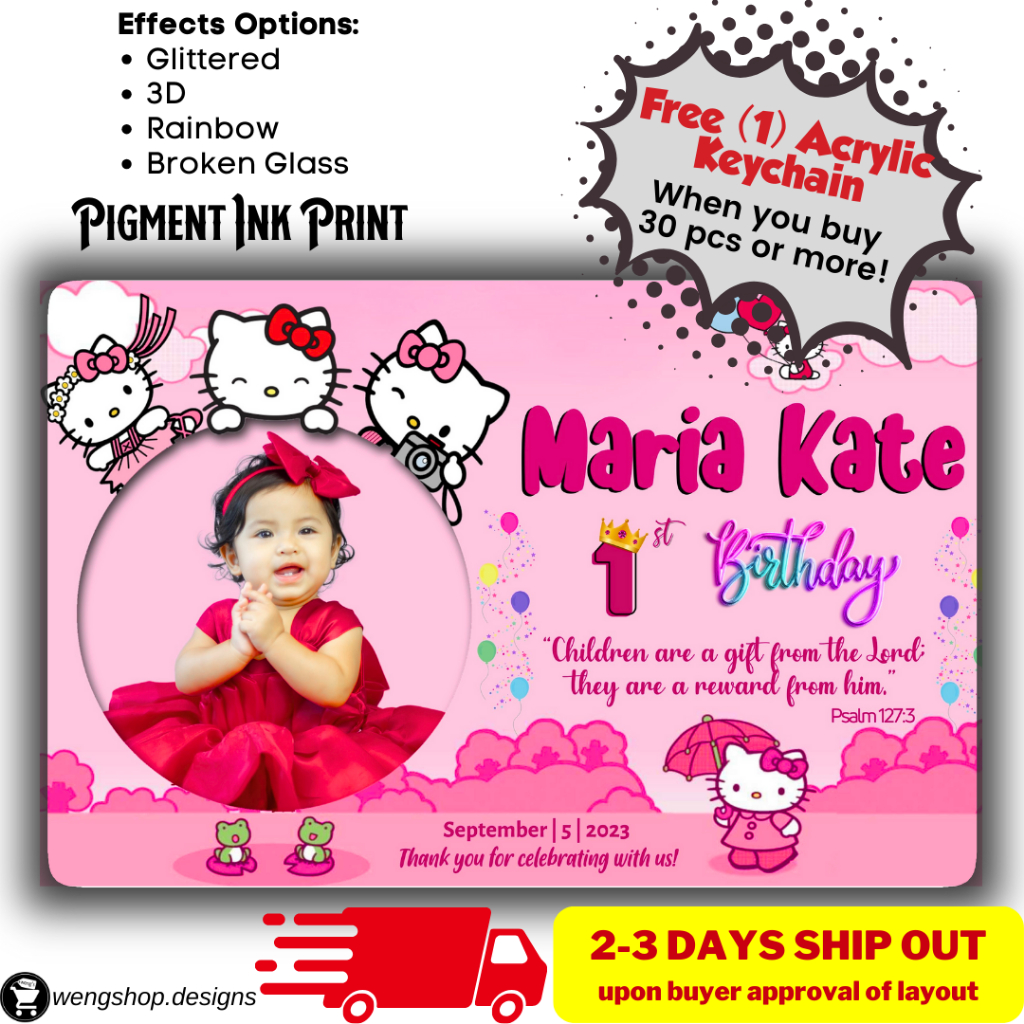 Birthday Girl Ref Magnet Souvenir ATM Size (Min20pcs) Blackpink Sofia ...