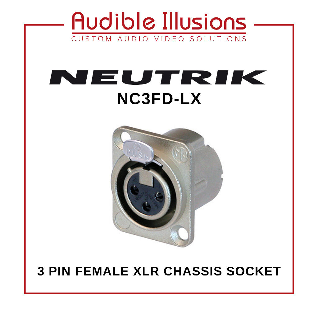 Neutrik NC3FD-LX Chassis Connector Female 3Pole | Shopee Philippines