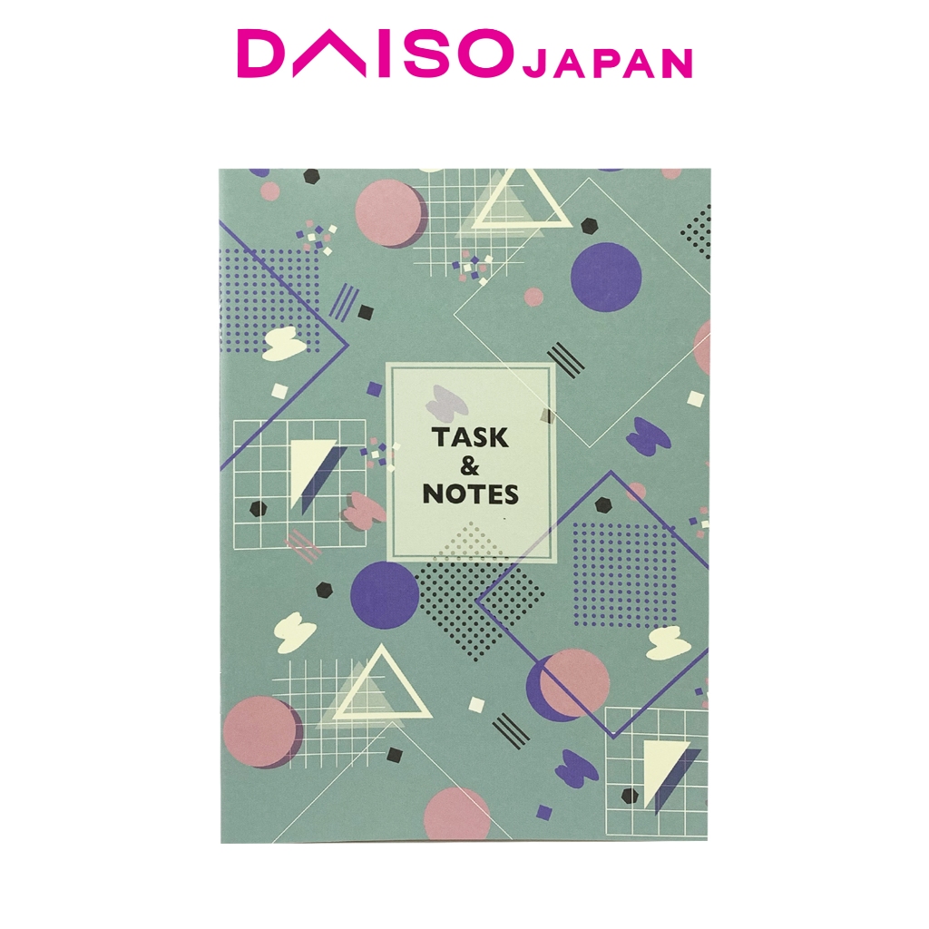 Daiso A5 Free Weekly Schedule Grid Notebook (Blue, 48 pages) | Shopee ...