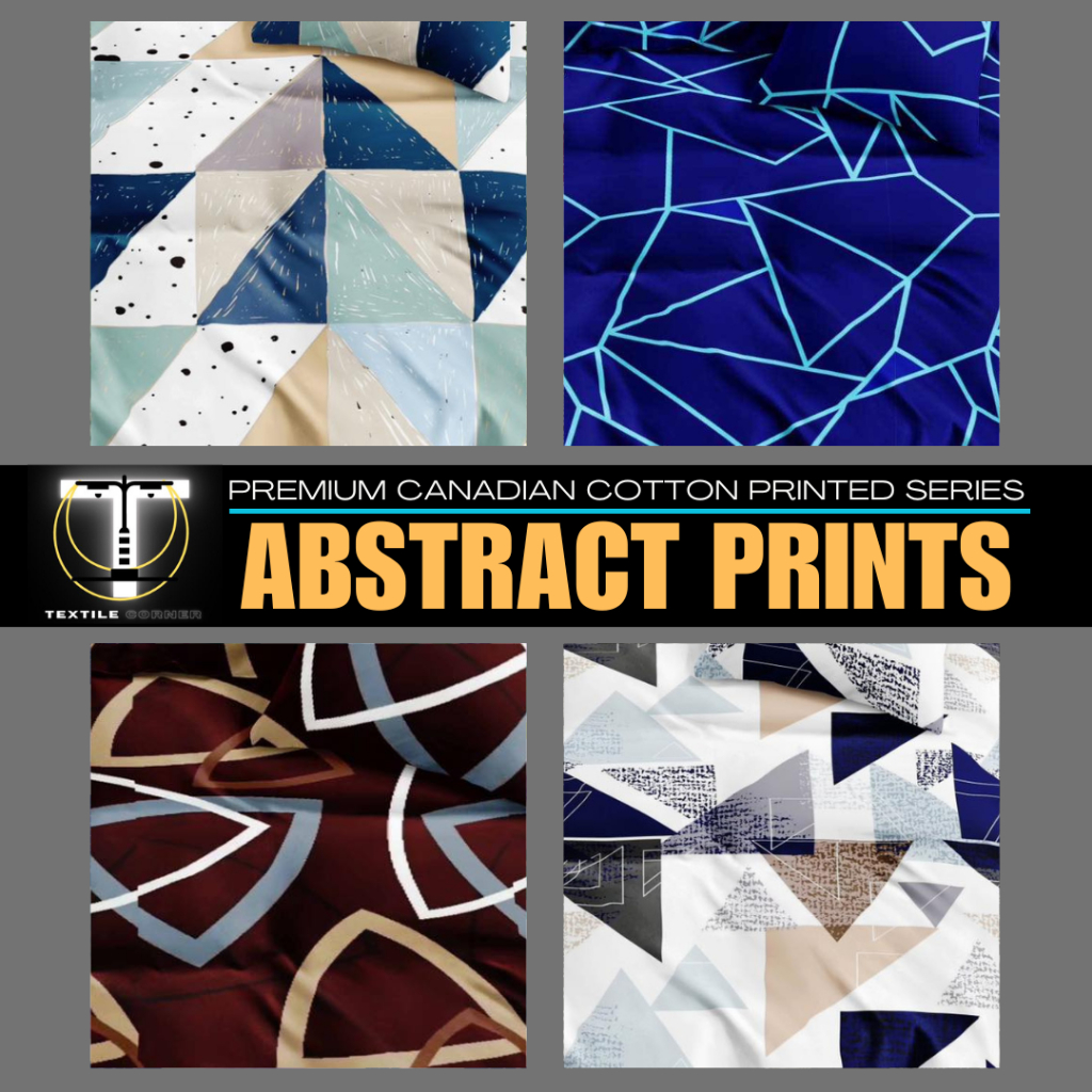 TEXTILE CORNER PH PREMIUM CANADIAN COTTON PER YARD ABSTRACT PRINTS - TRIAD EDITION (1-23 ...