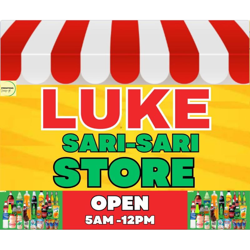 Tarpaulin for SARI-SARI STORE makapal,matibay,glossy | Shopee Philippines