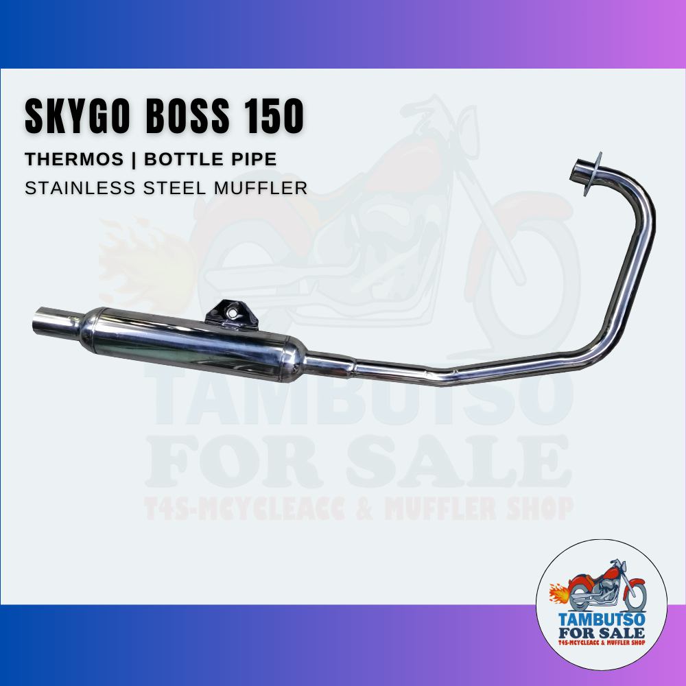 SKYGO BOSS 150 Bottle Pipe Type Muffler for SKYGO BOSS 150 Exhaust pipe ...