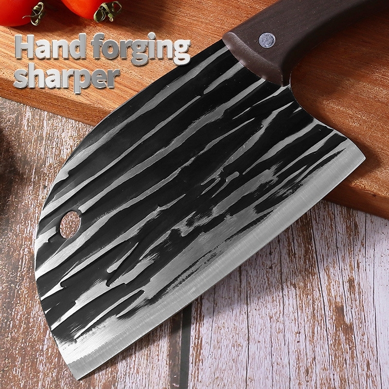 YY Traditional Handmade Forged Kitchen Knife Hammer Stainless Steel ...