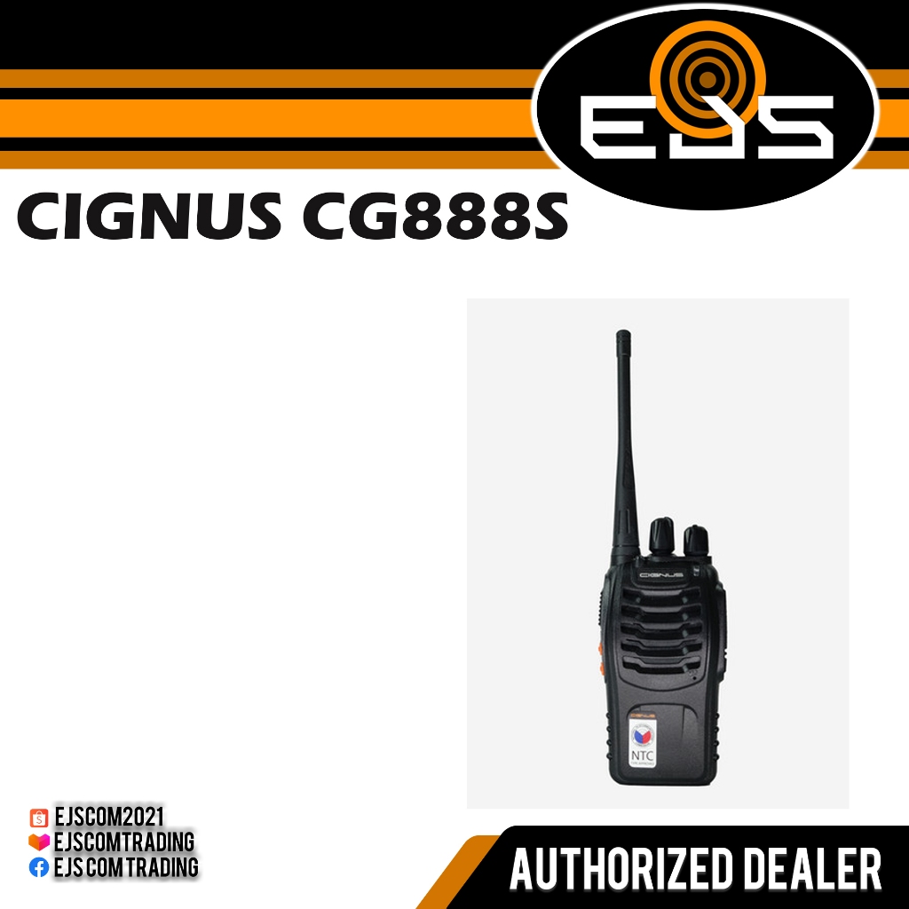 CIGNUS CG 888S 2WATT PORTABLE RADIO UHF BAND | Shopee Philippines
