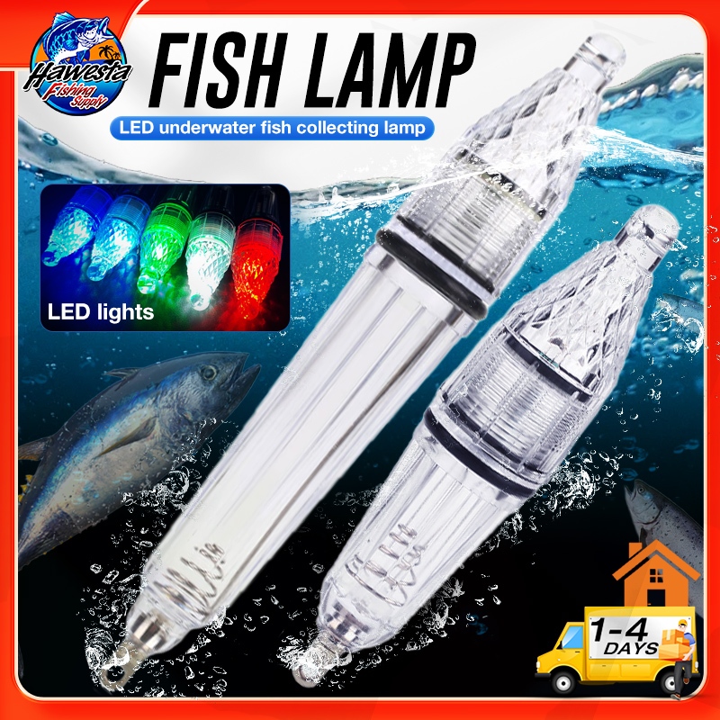 Portable Outdoor LED Fishing Lure Night Light Battery Powered Glow ...