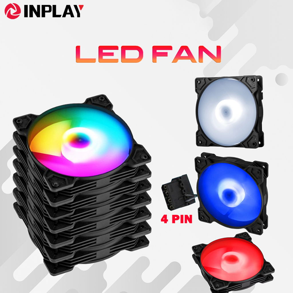 Inplay 120MM RGB Case Fan LED Case Fan 4Pin For PC Case Desktop ...