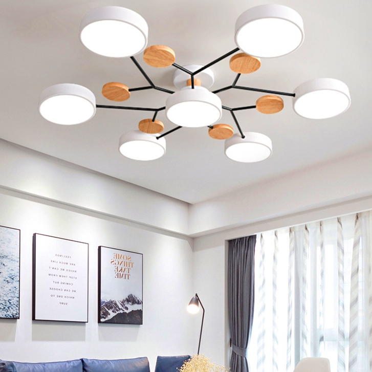 Nordic Ceiling Light Chandelier Bedroom Center Lamp For Living Room ...