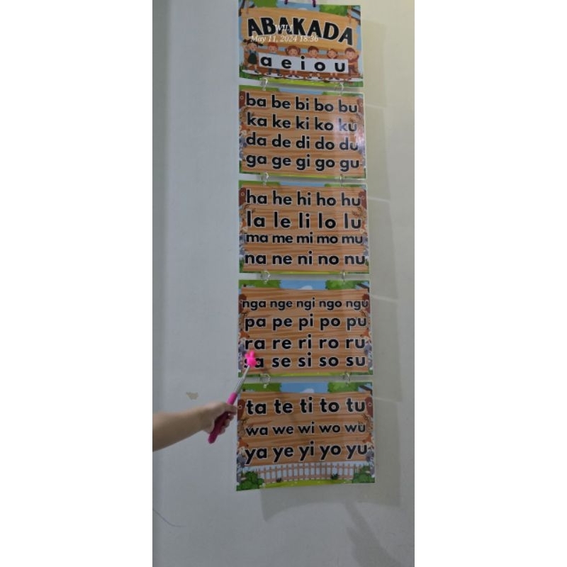 ABAKADA Hanging Wall Chart - Laminated A4Size (with Free Finger Pointer ...