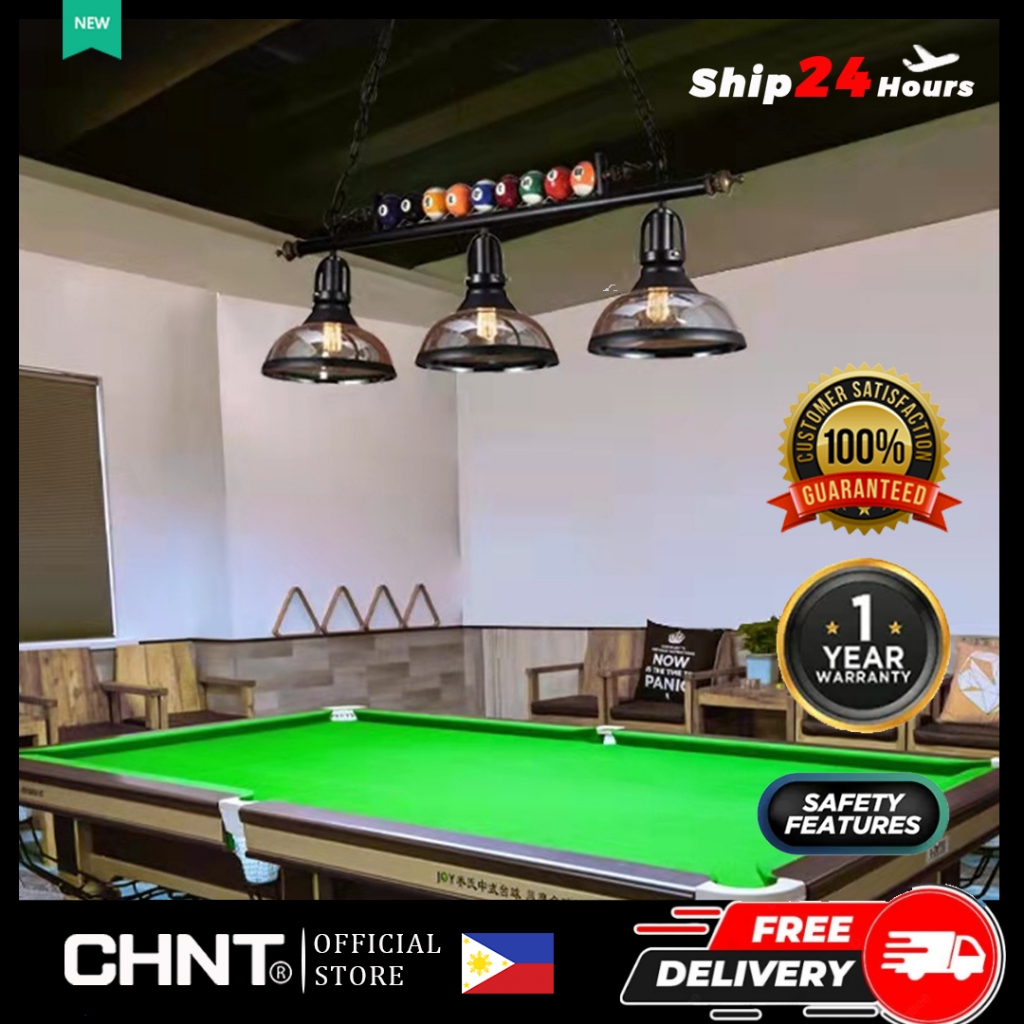 Nordic Retro Chandelier Billiard Table Decor Home Lights Restaurant Bar ...