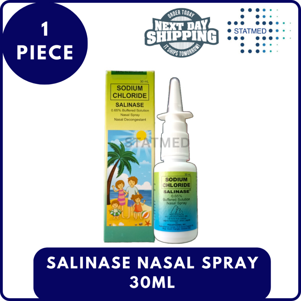 Salinase Nasal Spray 30mL l 1 Piece l Exp Date: Feb 2025 | Shopee ...