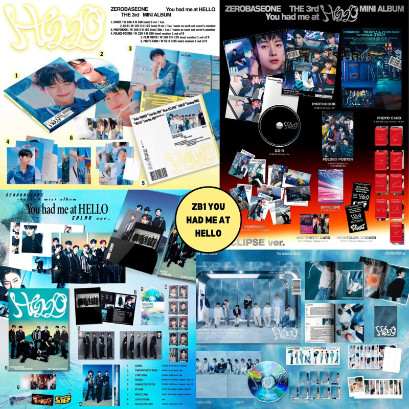 [ONHAND] ZEROBASEONE ZB1 YOU HAD ME AT HELLO SEALED ALBUM DIGIPACK ...