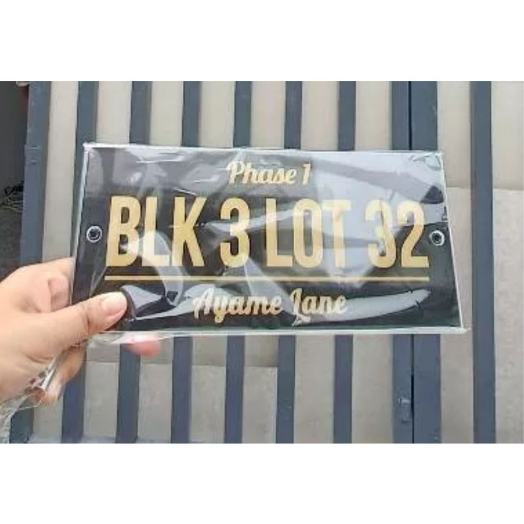 Customized Home Address Number/Blk/Lot/Residence /5MM Sintraboard/5x9 ...